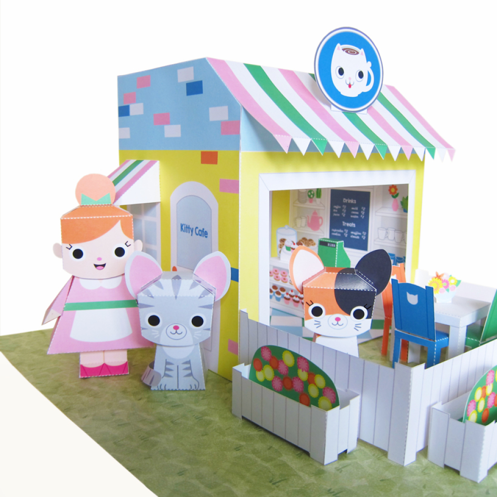 Kitty Cafe Printable Playset | Fantastic Toys